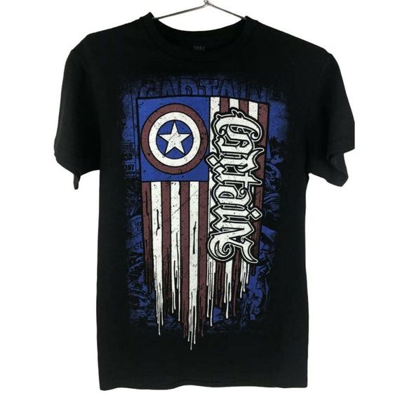 Marvel | Shirts | Marvel Red Chapter Mens Short Sleeve Tshirt Black ...